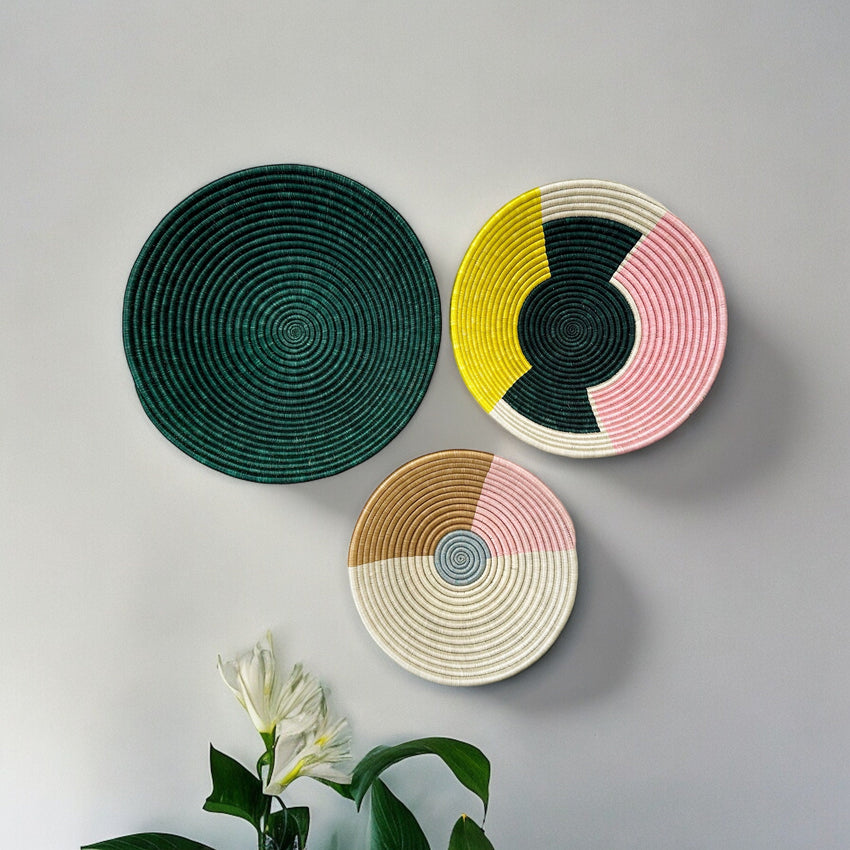 Colorful Wall Basket Set of 3 - Basket Wall Decor – SifaDesigns